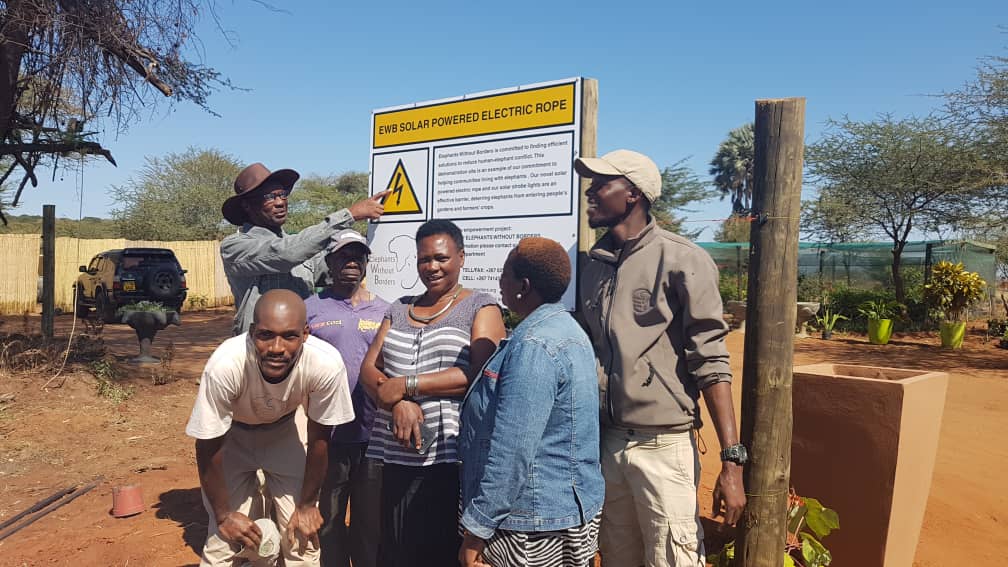 Elephant mitigation demonstration site - Elephants Without Borders
